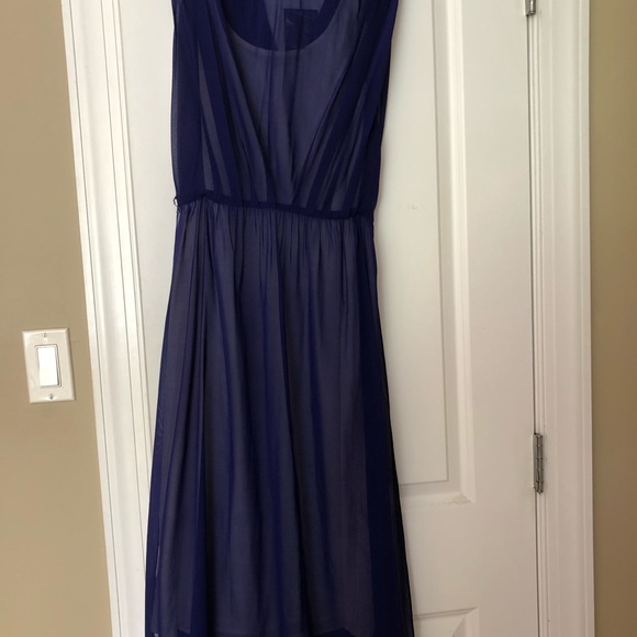 Raoul | Dresses | Nwt Raoul Carbon Blue Wrap Dress With White Slip ...
